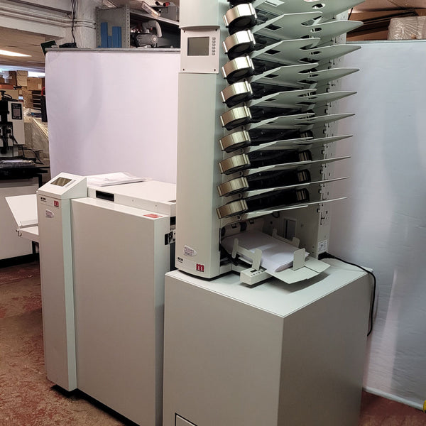 Used / Pre-owned Morgana ACF-510 Airfeeder Collator & BM2000 Booklet M ...