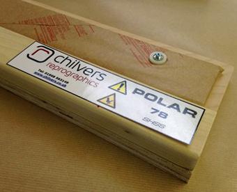 Polar 78 HSS Guillotine Blade - Chilvers Reprographics