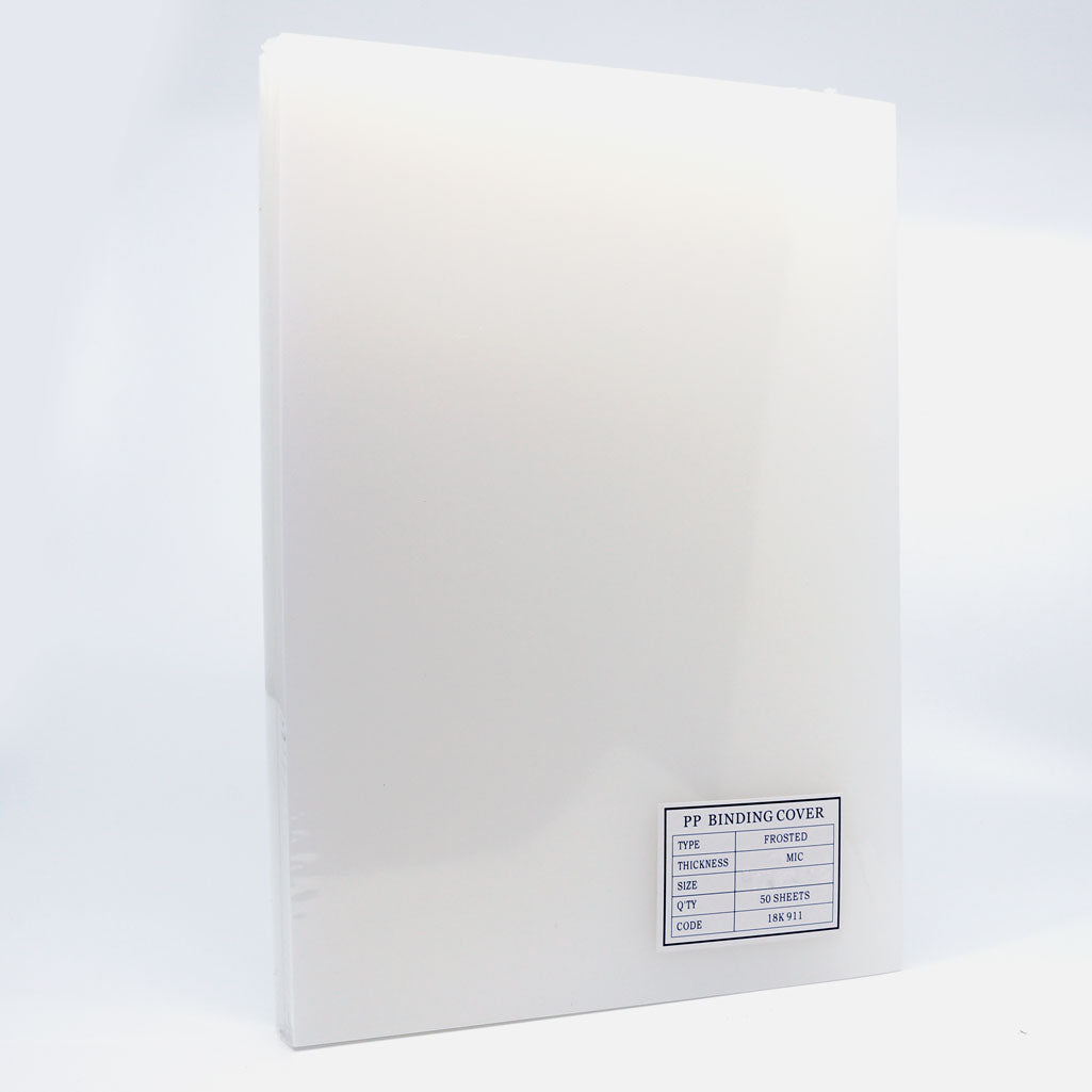 Frosted Poly-Propylene Covers (100) - Chilvers Reprographics